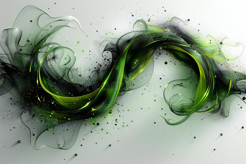 Digital Image of Green Abstract Background with a Circular Shape, High ...