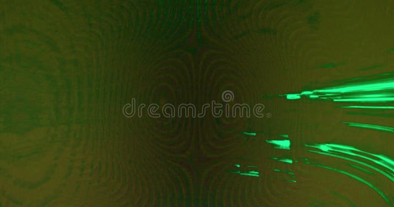 Digital Image of Green Light Trails Flickering Against Black Background ...