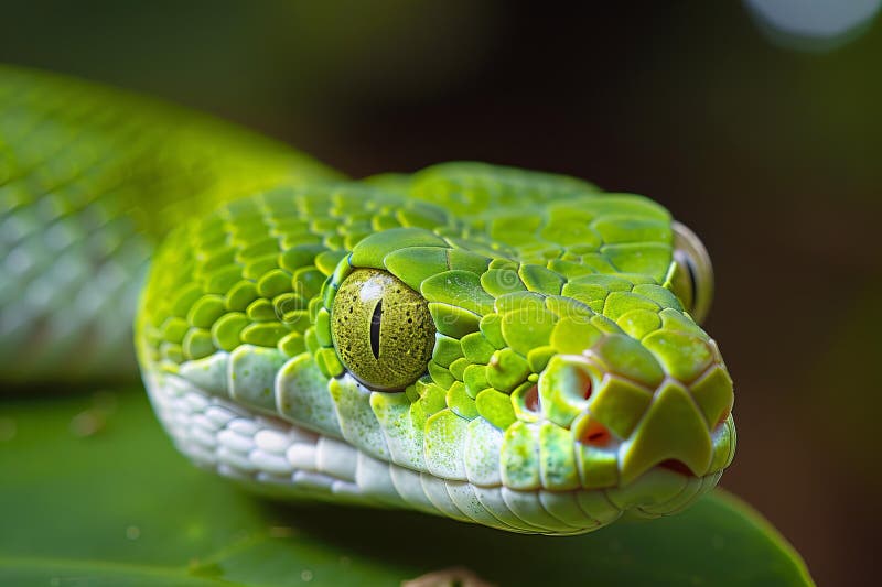 Digital Image of Green Green and White Snake Logo, High Quality, High ...