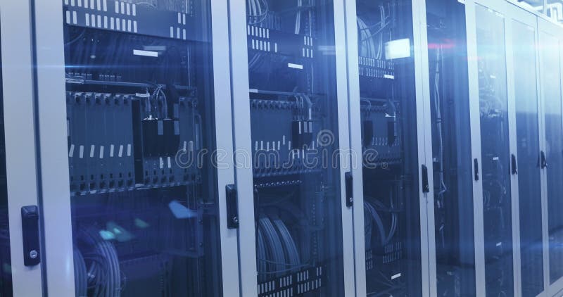 Digital Image of Math Equations and Tech Network Illustrates Global ...