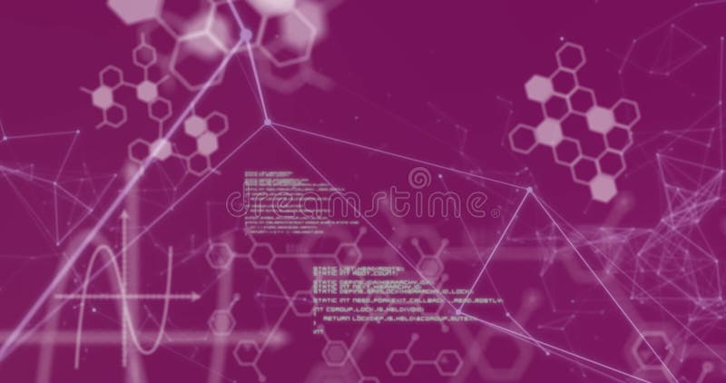 Digital Image of Molecular Structures and Network of Connections ...