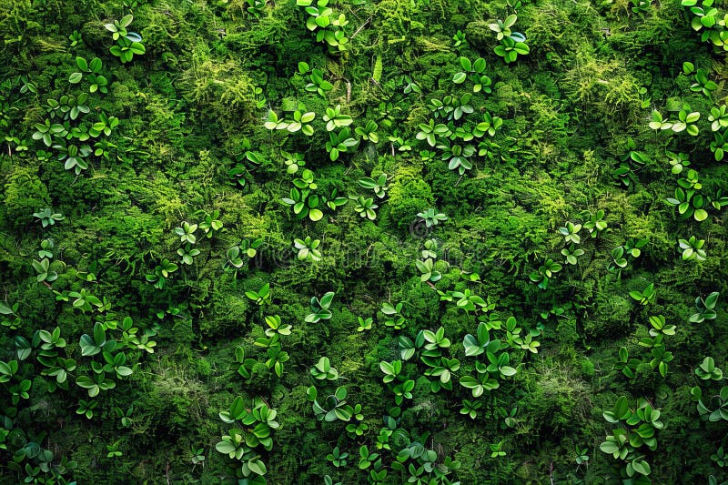 Digital Image of Moss on the Wall, Top View, Green Moss Texture ...