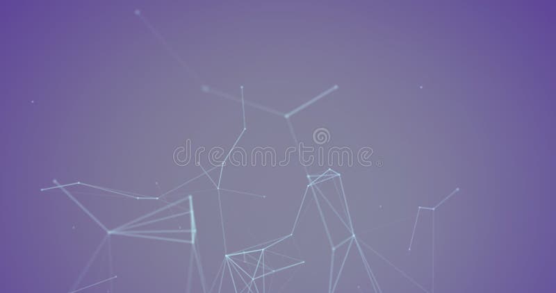 Digital Image of Network of Connections Floating Against Blue Gradient ...