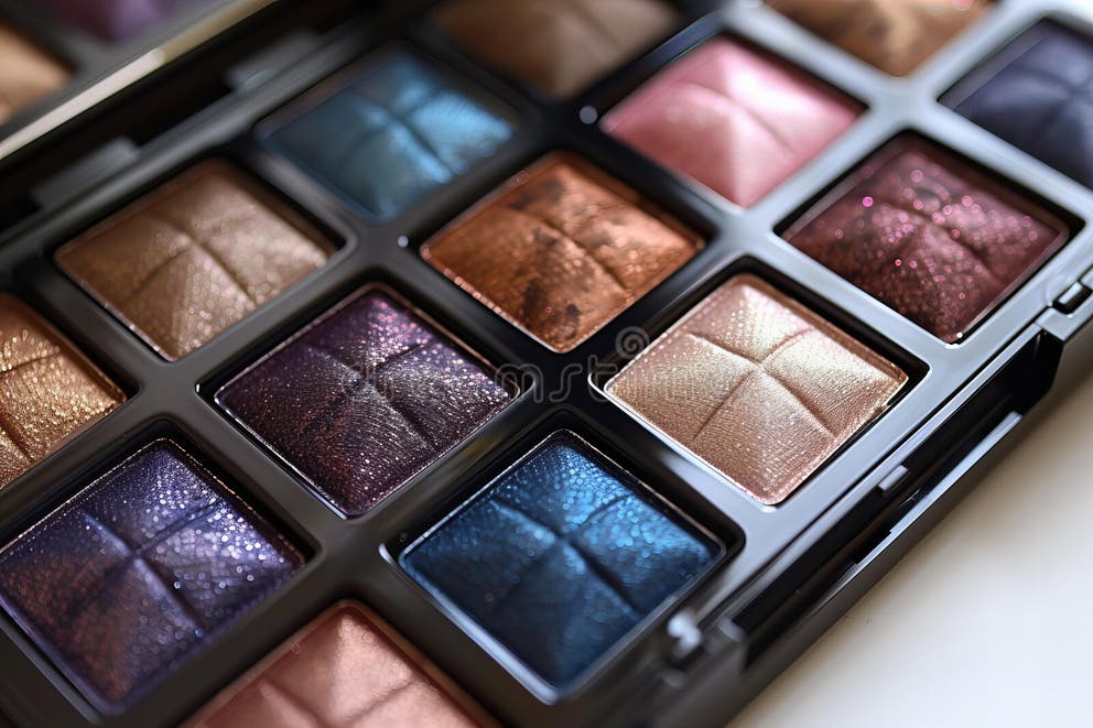 Digital Image of One of the Eye Shadow Box, Featuring Various Colors of ...