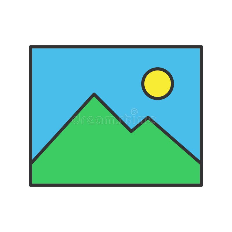 Digital Image, Photo Color Icon Stock Vector - Illustration of painting ...