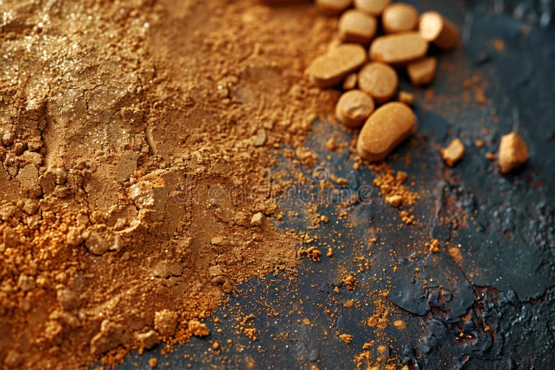 Digital Image of Powder on a Table Close Up, High Quality, High ...