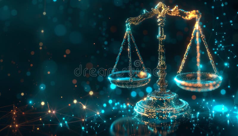 A Digital Image of a Scale with a Blue Background by AI Generated Image ...