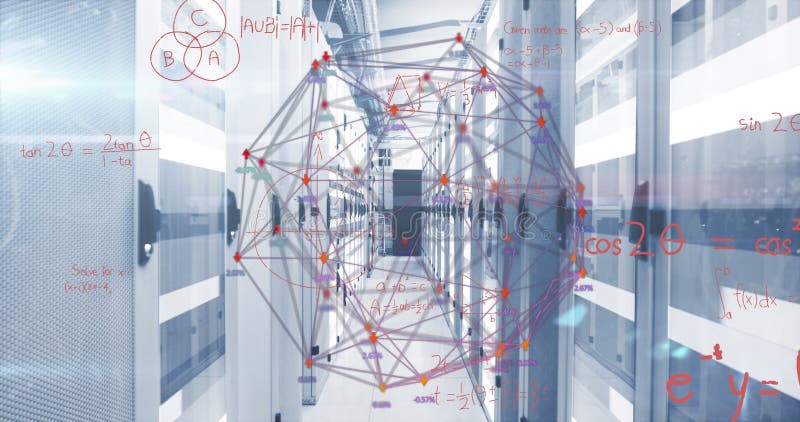 Digital Image Showcases Global Business Connections and Data Processing ...