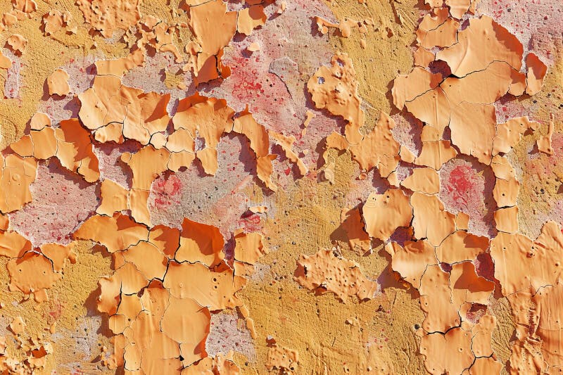 Digital Image of Surface Textured in Orange Paint with Small Red Spots ...