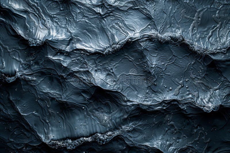 Digital Image of Top View of Dark Water Texture with Ripples and Waves ...