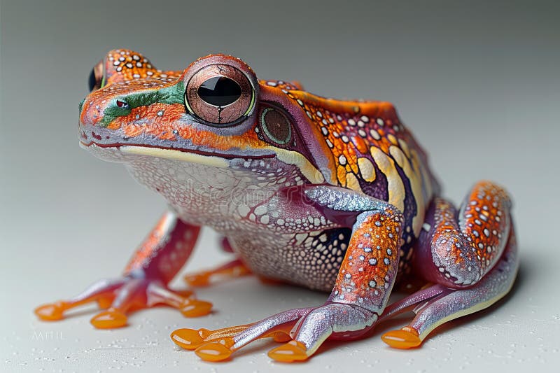 Digital Image of Tree Frog Isolated on White Background, High Quality ...