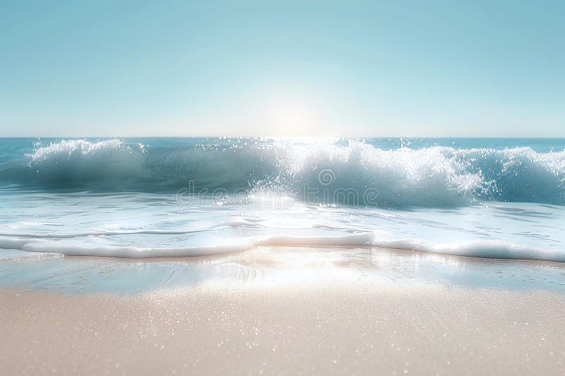 Digital Image of White Beach on the Sand, High Quality, High Resolution ...