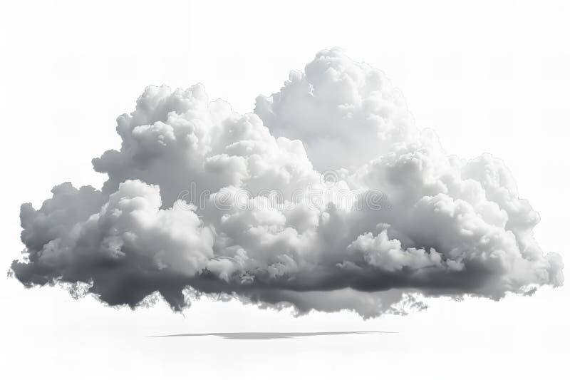 Digital Image of White Cloud, Transparent Background, Element for Photo ...