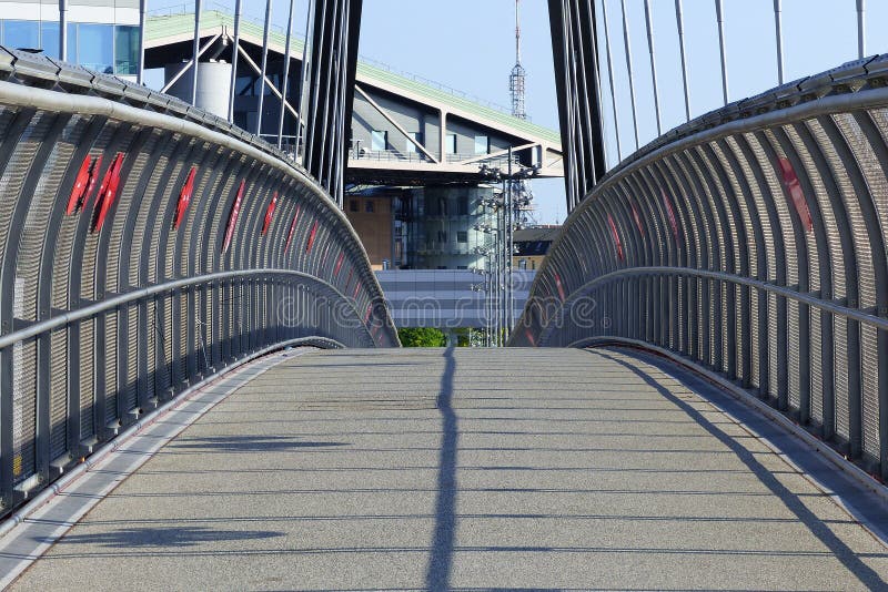 Modern bridge in Milan editorial photo. Image of bridge - 224938166