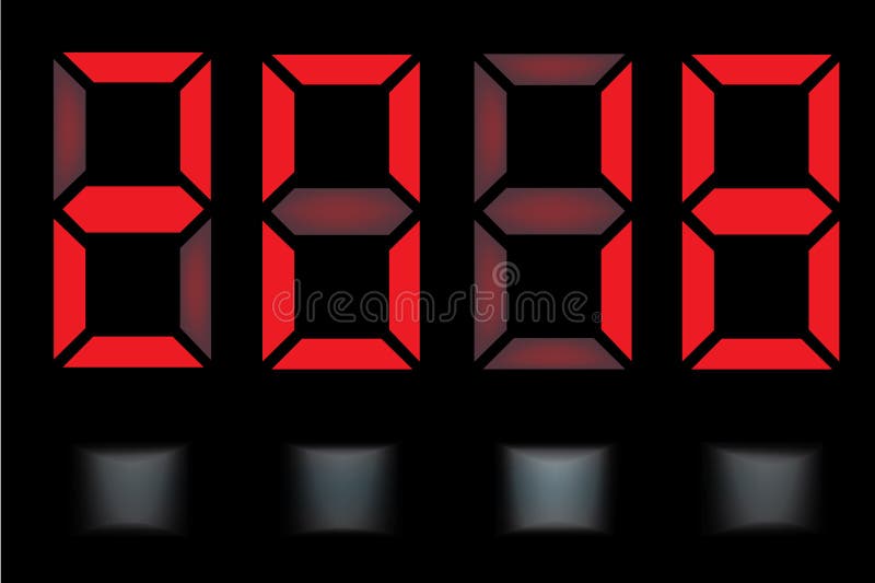 The Digital Indicator Panel.Vector Stock Vector - Illustration of ...