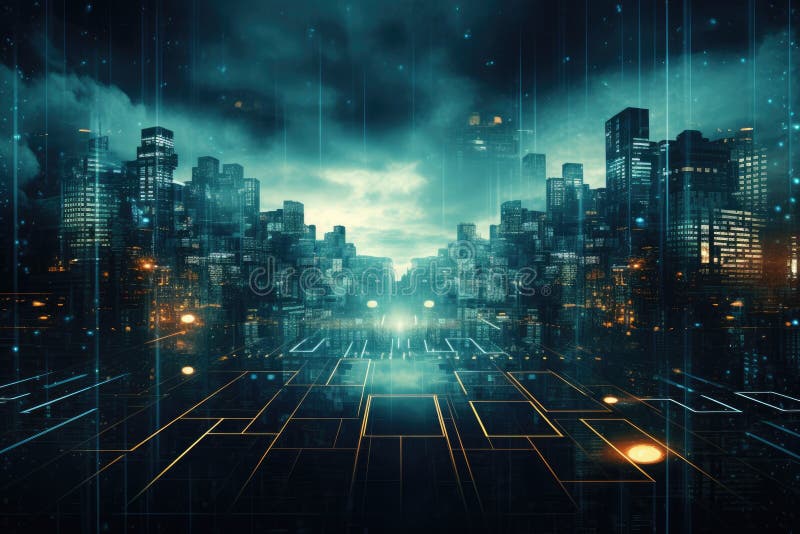 Digital Industry Presentation Background Image and Innovates Modern ...