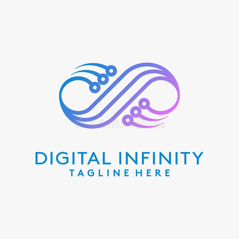 Digital Infinity Logo Design Stock Vector - Illustration of infinity ... Digital Infinity Logo Design Stock Vector - Illustration of infinity ...