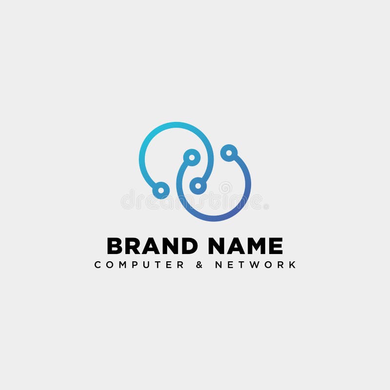 Digital Infinity Network Logo Template Vector Illustration Icon Element ...
