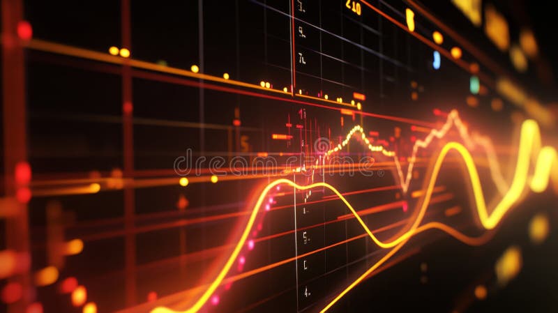 Digital Inflation Rate Graph Highlighting Economic Concerns with Vivid ...