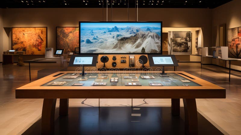 Digital info table stock illustration. Illustration of interactive ...