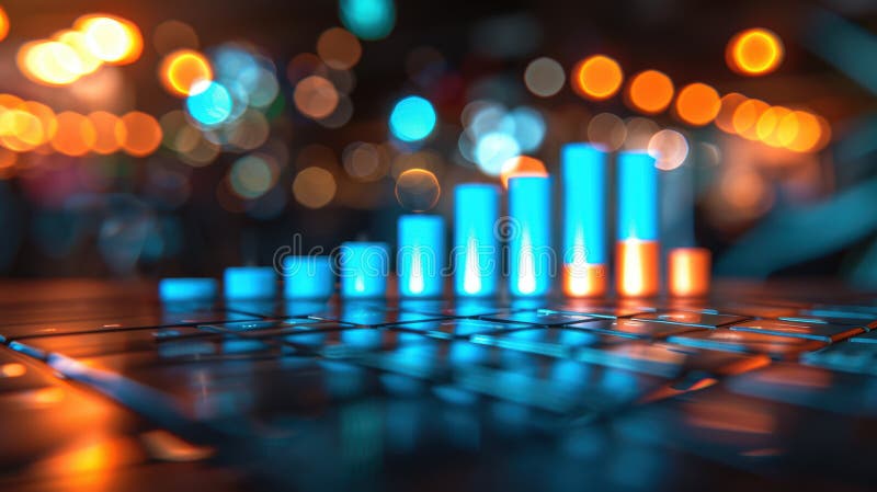 A Digital Infographic with a Globe, Graphs, and Statistical Data ...