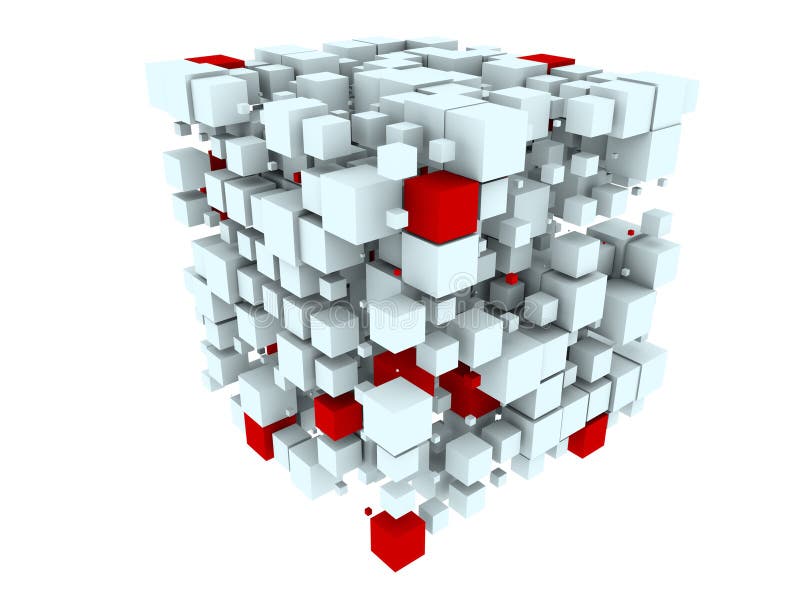 Colored Fragmented Cube Stock Illustrations – 18 Colored Fragmented ...