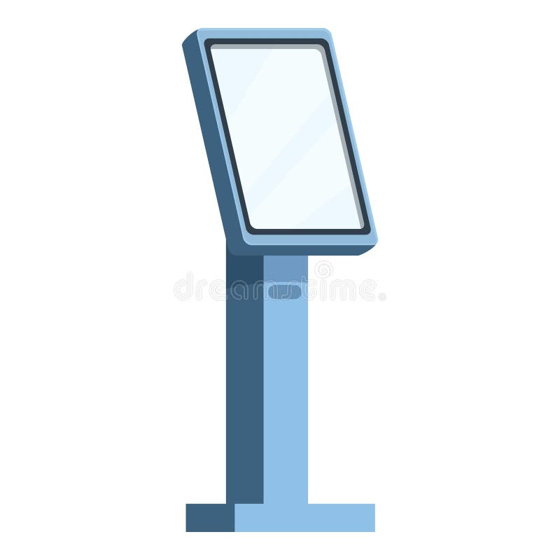 Digital Information Kiosk Standing with Blank Screen for Your ... Digital Information Kiosk Standing with Blank Screen for Your ...