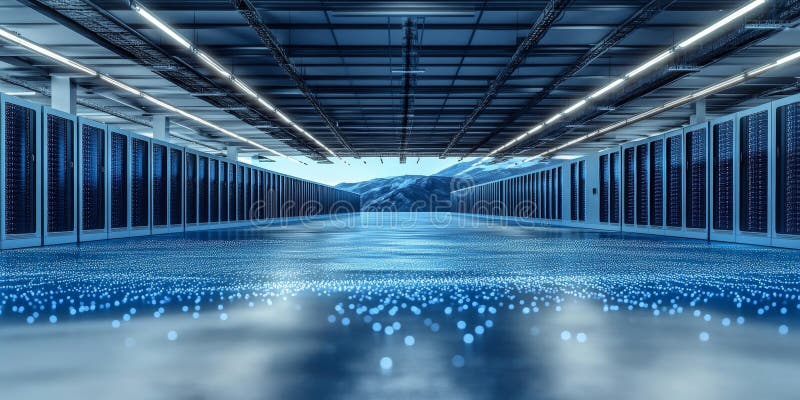 Digital Information Lake with Big Data Storage Network Server Cabinets ...