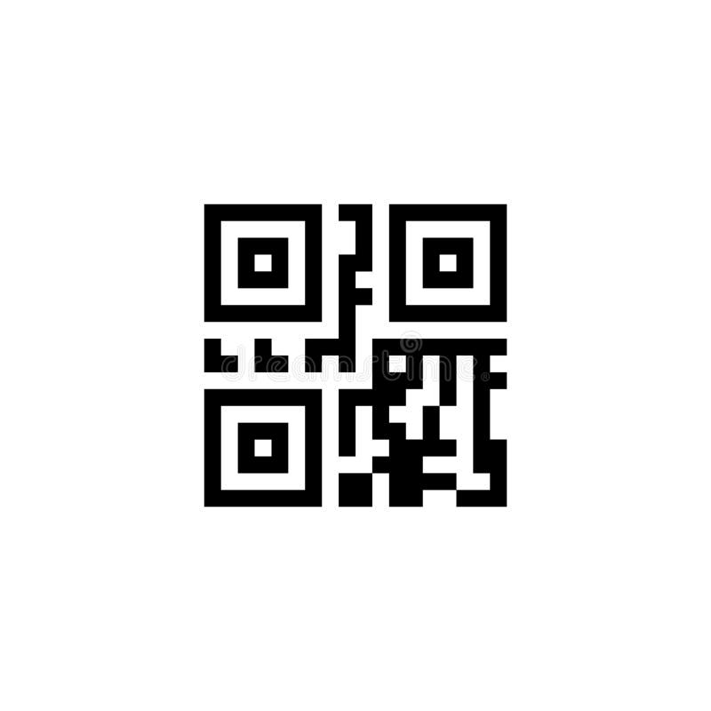 Digital Information Sign. QR Code Icon Illustration. Stock Vector ...