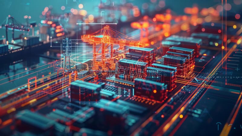 Digital Infrastructure, this Image Depicts an Abstract, Digital ...