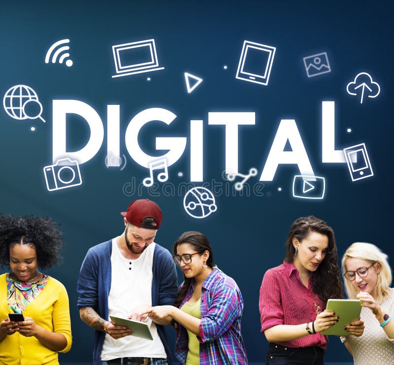 Digital Innovate Electronics Network Concept Stock Photo - Image of ...