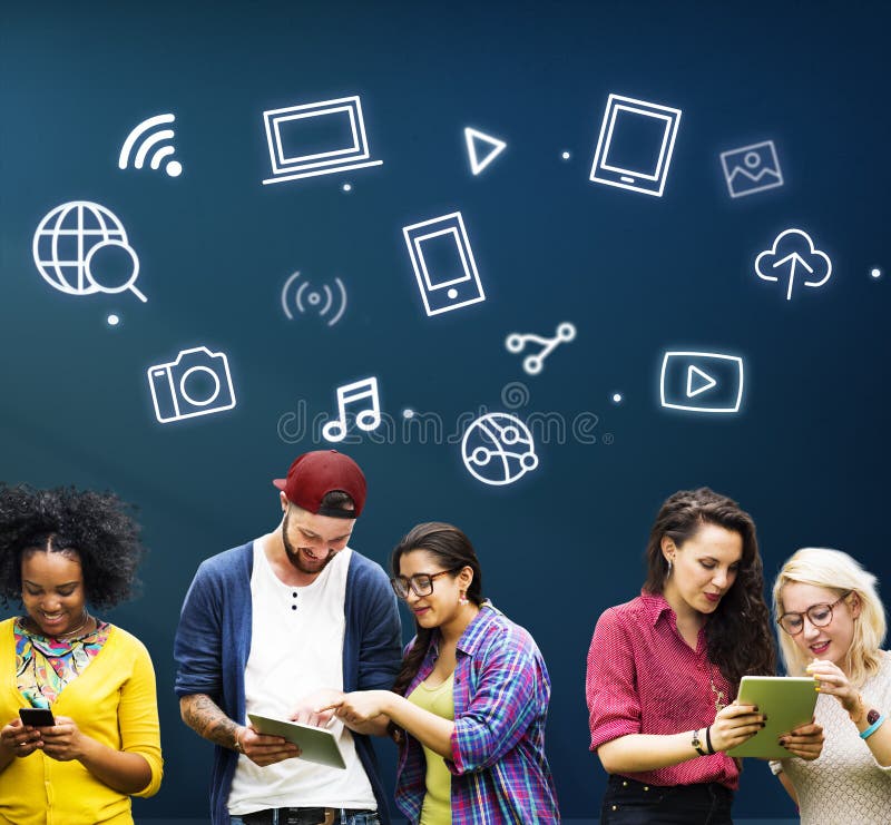 Digital Innovate Electronics Network Concept Stock Photo - Image of ...