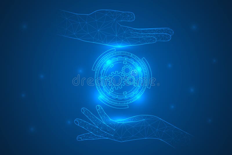 Digital Innovation and High Tech Technological Abstract. Stock Vector ...