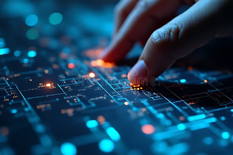 Digital Innovation Showcase Tech Lab Interactive Display Futuristic ...