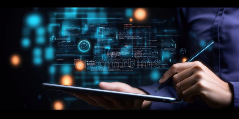 Digital Innovation Trends Virtual Workspace Infographic Modern ...