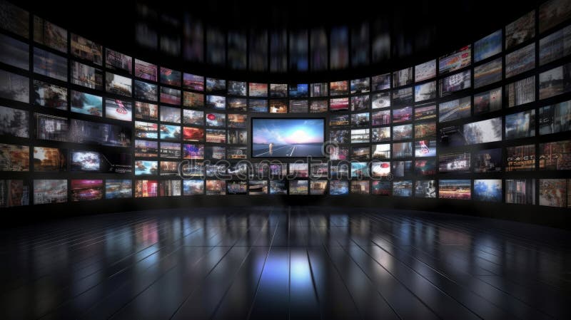 Digital Innovation: Video Wall with Multiple Small Screens for Media ...