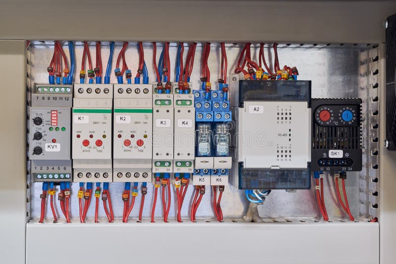 Digital Input Module, Voltage, Level Relay, and Thermostat Stock Image ...
