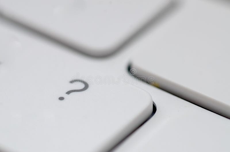 Digital Inquiry Concept with Question Mark Key Representing User ...