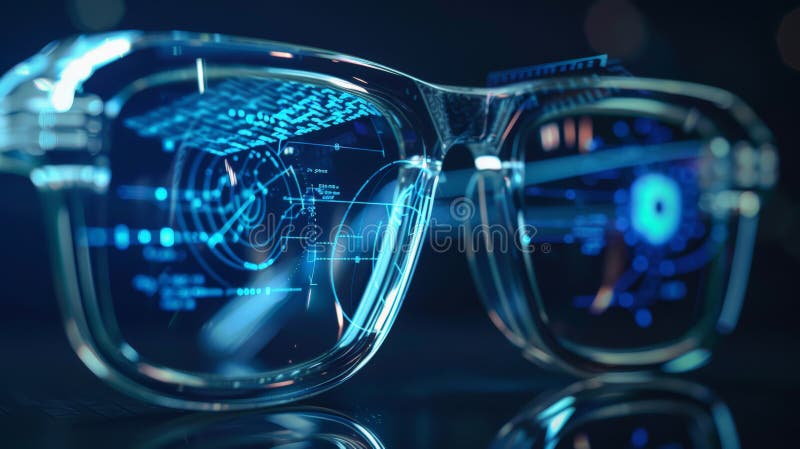 Digital Insight: Information Projection Stock Image - Image of ...