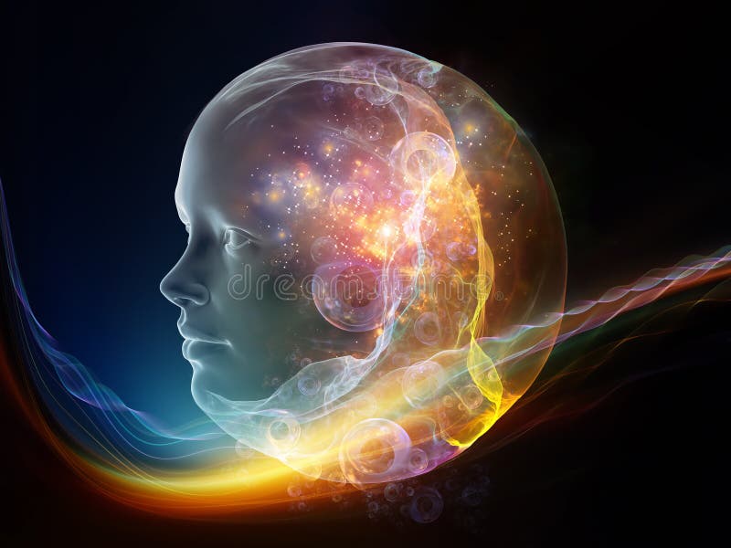 Intellekt Fractalzusammensetzung Der Symbole Vektor Abbildung ...