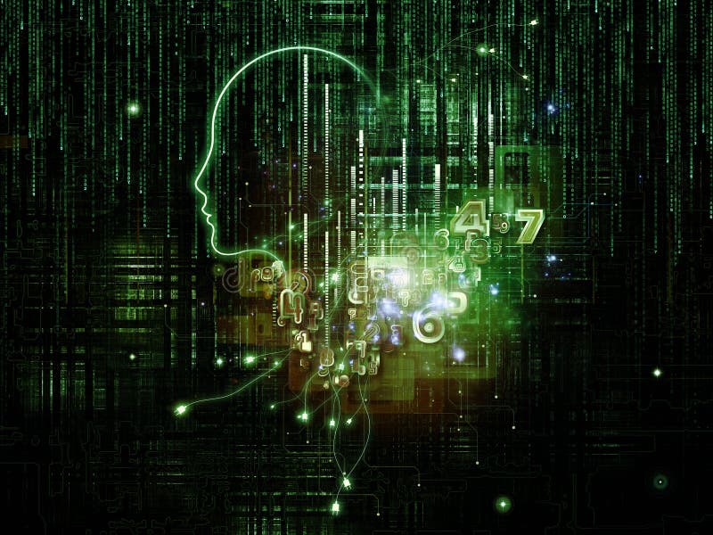 Digital Intelligence stock illustration. Illustration of brain - 39753925
