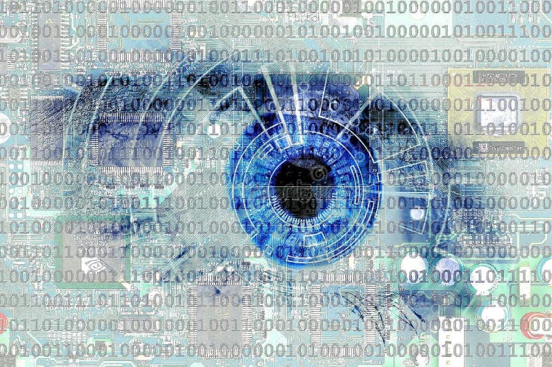 Digital Intelligence stock illustration. Illustration of tech - 217660188