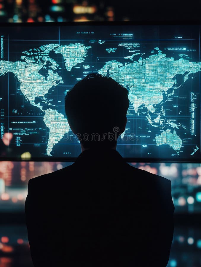 Digital Intelligence Operator Stock Photo - Image of analytical, data ...