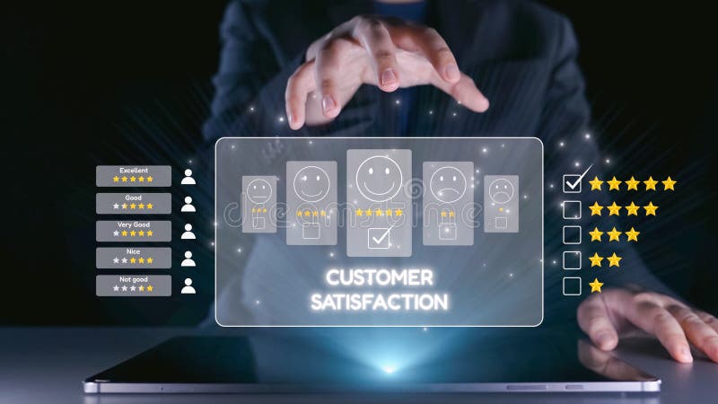 Digital Interface for Customer Satisfaction Feedback with Ratings and ...