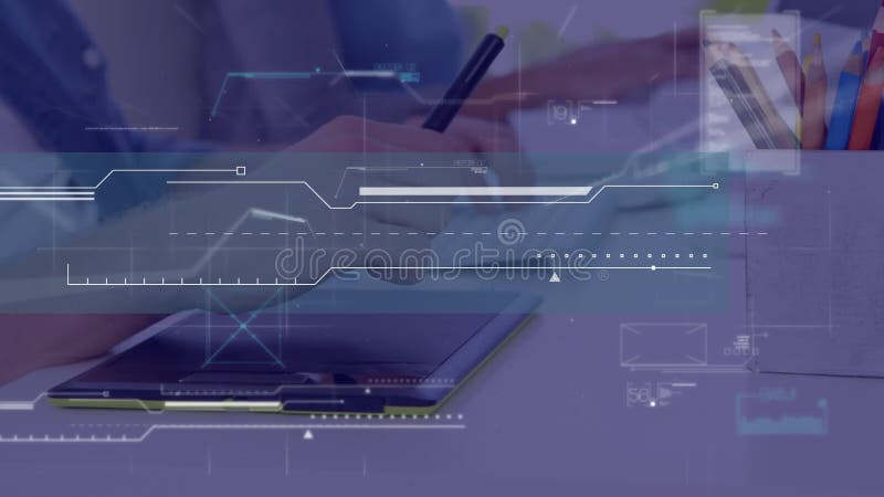 Digital Interface with Data Processing Against Office Colleagues Using ...