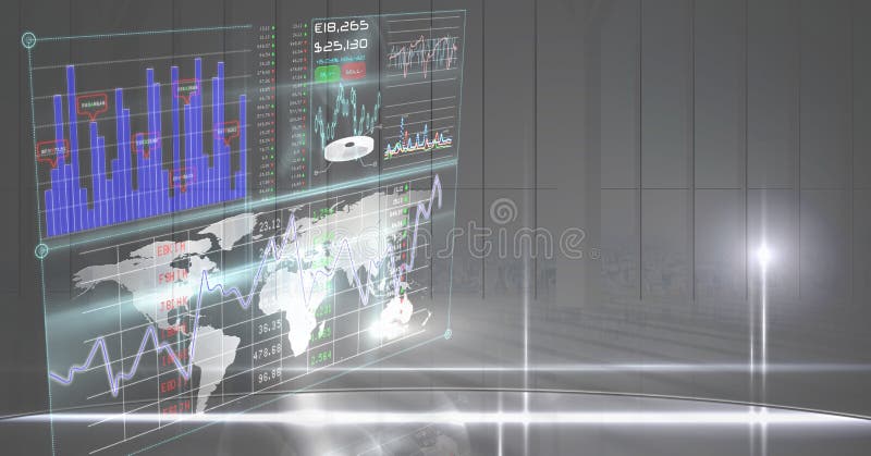 Digital Interface with Data Processing Against Spots of Light and Empty ...