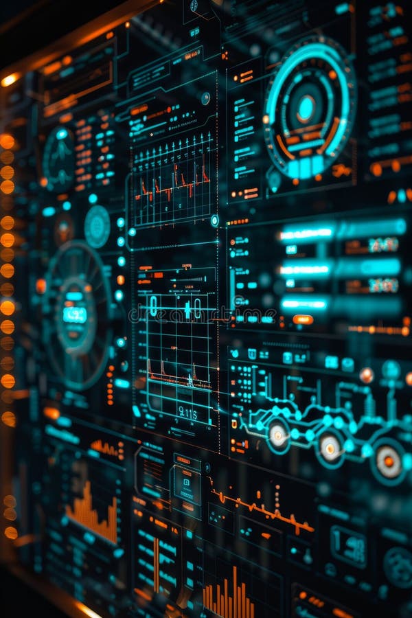 A Digital Interface Displaying EHR Stock Illustration - Illustration of recovery, information ...