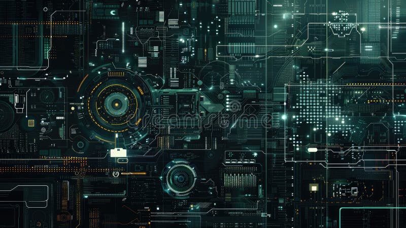 A Digital Interface Displaying Layers Of Encrypted Data And Security Protocols With Intricate