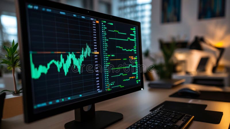 Digital Interface Displaying Metrics for Data Analysis. Stock Photo ...