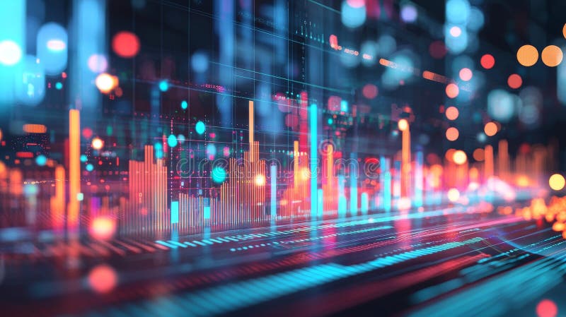 The Digital Interface Displays Metrics and Analytics for Technology and ...